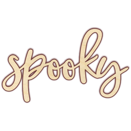 Spooky Wood Sign - The Wooden Hare