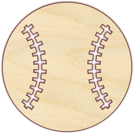 Home Plate Wood Shape - The Wooden Hare