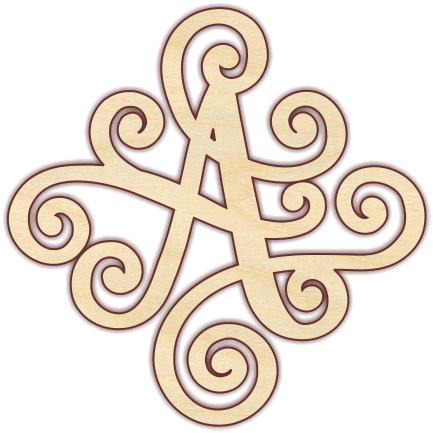 Single Initial Monograms - The Wooden Hare