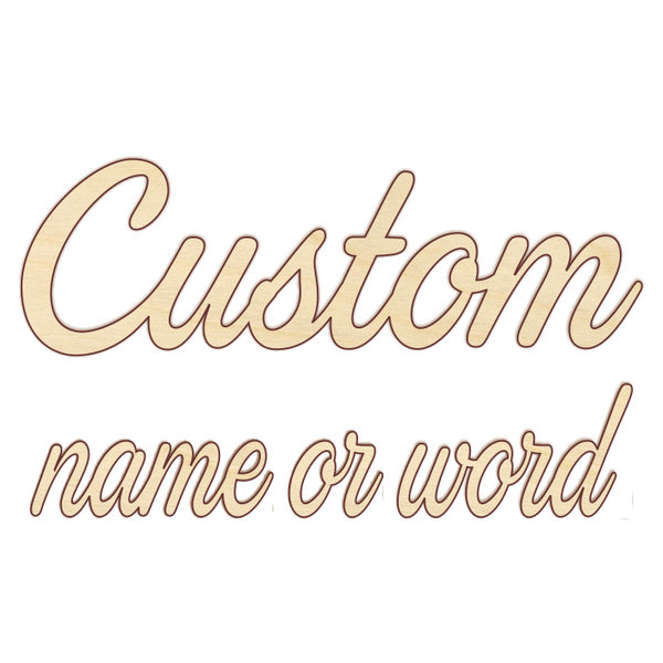 Custom Word or Name - The Wooden Hare